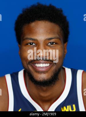 Denver Nuggets forward Malik Beasley poses for a photograph during the ...