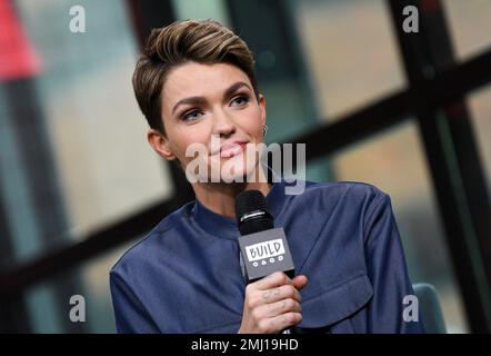 Actress Ruby Rose participates in the BUILD Speaker Series to discuss ...