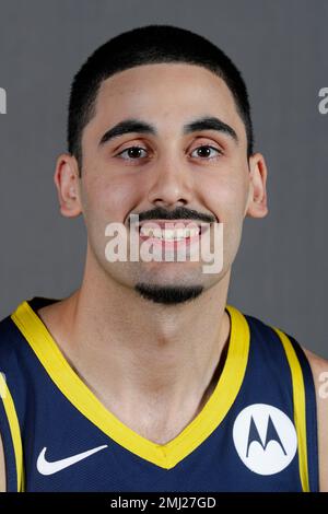 Indiana Pacers center Goga Bitadze (88) shoots over New Orleans ...