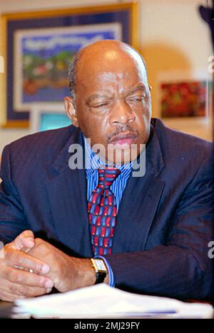 John Lewis. Portrait of the American politician and civil rights ...