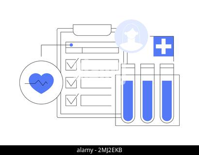 Cardiac patient card abstract concept vector illustration Stock Vector ...
