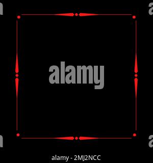 Simple and floral frame and border Stock Photo - Alamy