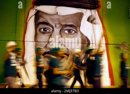 In this photo taken with low shutter speed, Muslim pilgrims ...