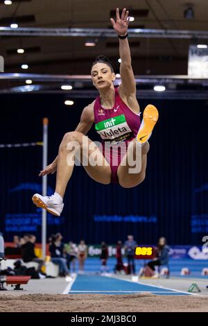 Karlsruhe, Germany. 27th Jan, 2023. Athletics: INDOOR-Meeting Karlsruhe ...