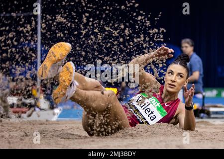 Karlsruhe, Germany. 27th Jan, 2023. Athletics: INDOOR-Meeting Karlsruhe ...