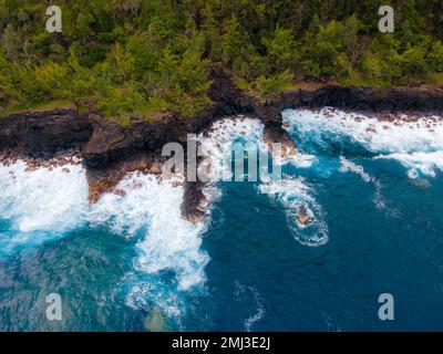 Saint-Philippe, Reunion Island - Salt quay old port Stock Photo - Alamy