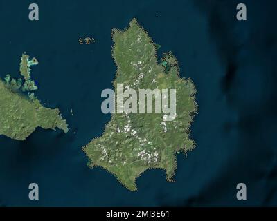 Catanduanes, province of Philippines. Low resolution satellite map ...
