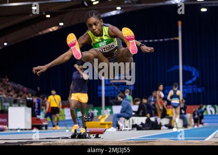 Karlsruhe, Germany. 27th Jan, 2023. Athletics: INDOOR-Meeting Karlsruhe ...