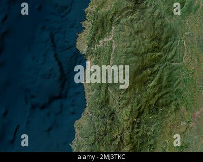 Ilocos Sur, province of Philippines. High resolution satellite map ...