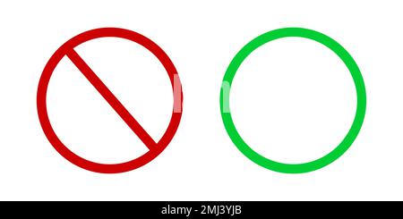 Prohibited signs. Forbidden vector icons. Collection of ban and stop ...