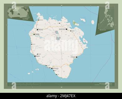 Marinduque, province of Philippines. Open Street Map. Locations and ...