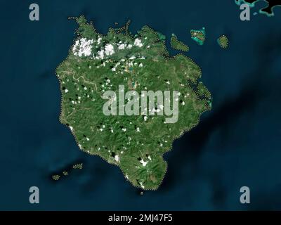 Marinduque, province of Philippines. Low resolution satellite map ...