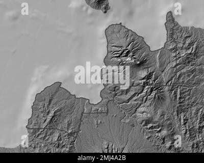 Misamis Oriental, province of Philippines. Elevation map colored in ...