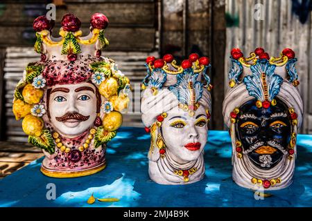 Sicilian Moors Heads Sicily Italy Stock Photo - Alamy