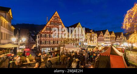 Christmas Market, Calw, Black Forest, Baden-Württemberg, Germany Stock ...
