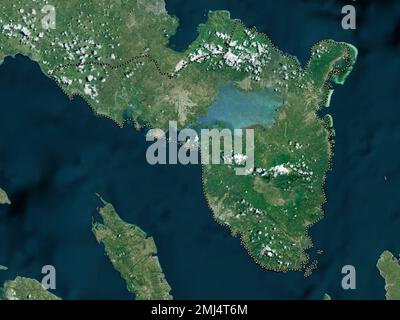 Sorsogon, province of Philippines. High resolution satellite map ...