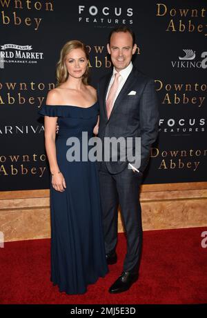 Harry Hadden-Paton & wife Rebecca Night attending the Downton Abbey ...