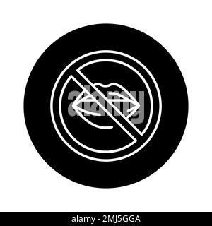 Dumb color line icon. Disability. Isolated vector element. Outline ...