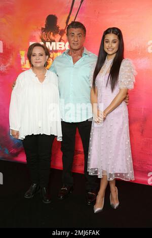 Adriana Barraza, from left, Sylvester Stallone and Yvette Monreal ...