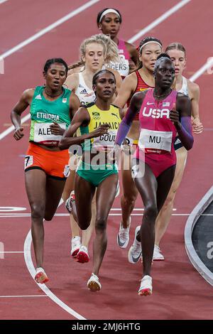 Athing Mu (USA) Olympic Champion in the Women's 800 meters at the 2020 ...