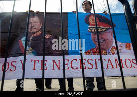 CHILE. THE LATE MILITARY DICTATOR GENERAL PINOCHET. SANTIAGO, CHILE ...