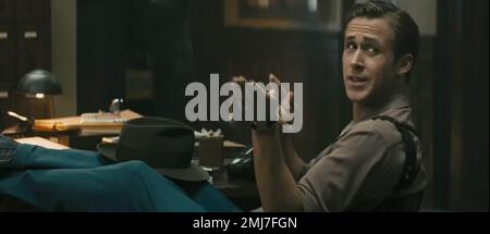 Los Angeles.CA.USA. Ryan Gosling as Jerry Wooters and Josh Brolin as ...