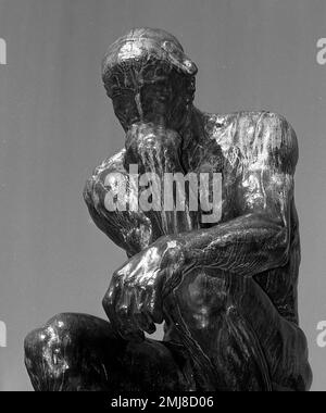 The Thinker statue by Auguste Rodin, circa 1975 Stock Photo - Alamy