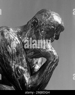 The Thinker statue by Auguste Rodin, circa 1975 Stock Photo - Alamy