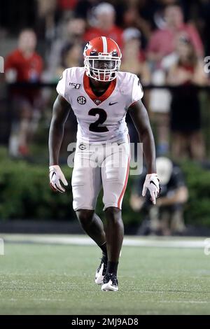 Georgia defensive back Richard LeCounte (2) plays against Vanderbilt in ...