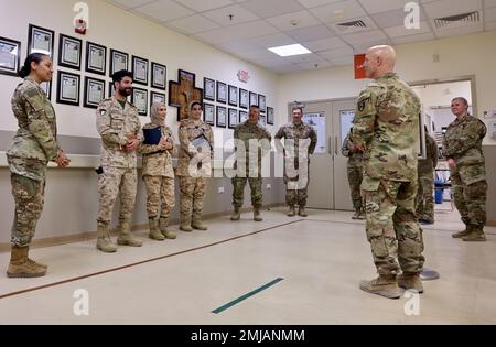 Kuwait Army doctors, Lt. Col. Hussain Al-Saraf, Sgt. Maj. Mona Mubarak ...