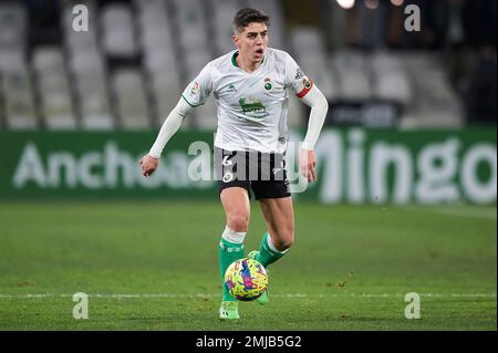 Inigo Sainz-Maza of Real Racing Club in action during the La Liga ...