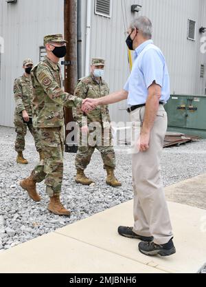 Gen. Duke Z. Richardson, commander, Air Force Materiel Command, coins ...