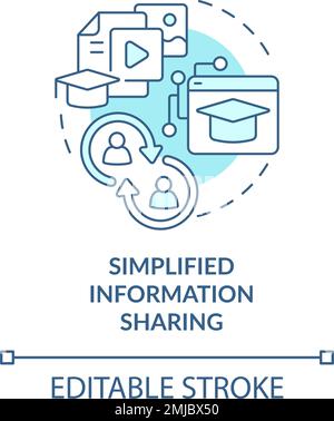 Simplified information sharing concept icon Stock Vector Image & Art - Alamy