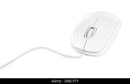 Modern wired optical mouse isolated on white Stock Photo - Alamy