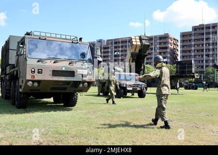 Soldiers from the 2nd Anti-Aircraft Artillery Brigade, Japan Ground ...