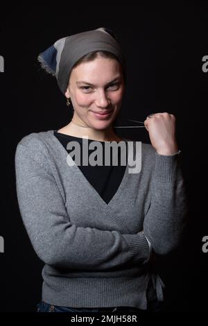 Lou Lampros attending a Portrait Session during the 30th Gerardmer ...