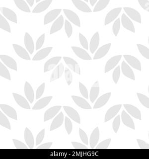 Light gray seamless leaf patterned background vector Stock Vector Image & Art - Alamy