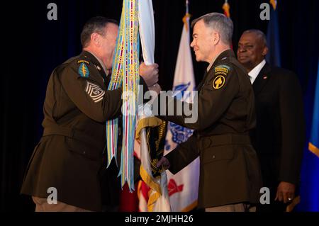 General Clarke relinquished command to General Fenton, who will assume ...