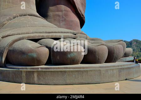 Partial view of Statue Of Unity, colossal statue of Vallabhbhai Patel, tallest statue in the ...