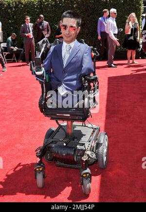 Robert Mendez arrives at the ESPY Awards on Wednesday, July 10, 2019 ...