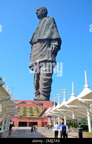 Statue Of Unity, colossal statue of Vallabhbhai Patel, tallest statue in the world, located in ...