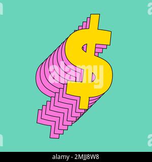 At symbol layered 3d vector font Stock Vector Image & Art - Alamy