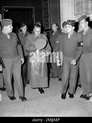 German Gen. Anton Dostler, right, and his GI interpreter Sgt. Albert ...