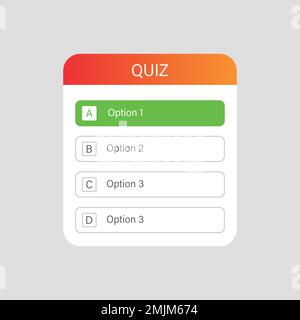 Quiz Option Sticker. Guess my Favorite. Social Media Sticker with Blank ...