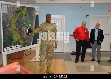 Members of the 596th Transportation Brigade brief Brig. Gen. Gavin A ...