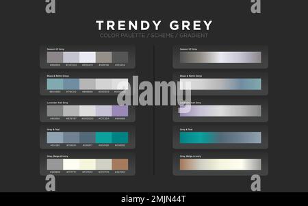 monochrome color scheme website vector. pastel neutral, gradient bright ...
