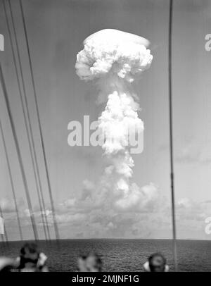 Bikini Atoll, Marshall Islands, July 1, 1946 A secret photo released on ...
