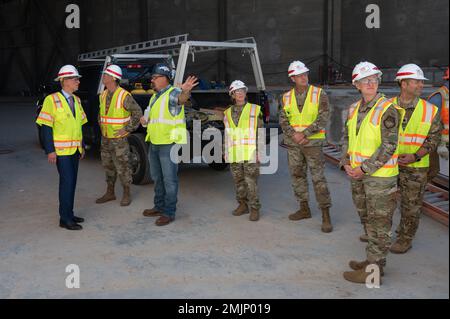 Gregg Bullington, 90th Munitions Squadron technical advisor, gives ...