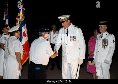 French Navy Rear Adm. Geoffroy d'Andigne, joint commander of the French ...