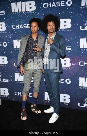 Actors Larry Bourgeois, left, and Laurent Bourgeois attend the world ...